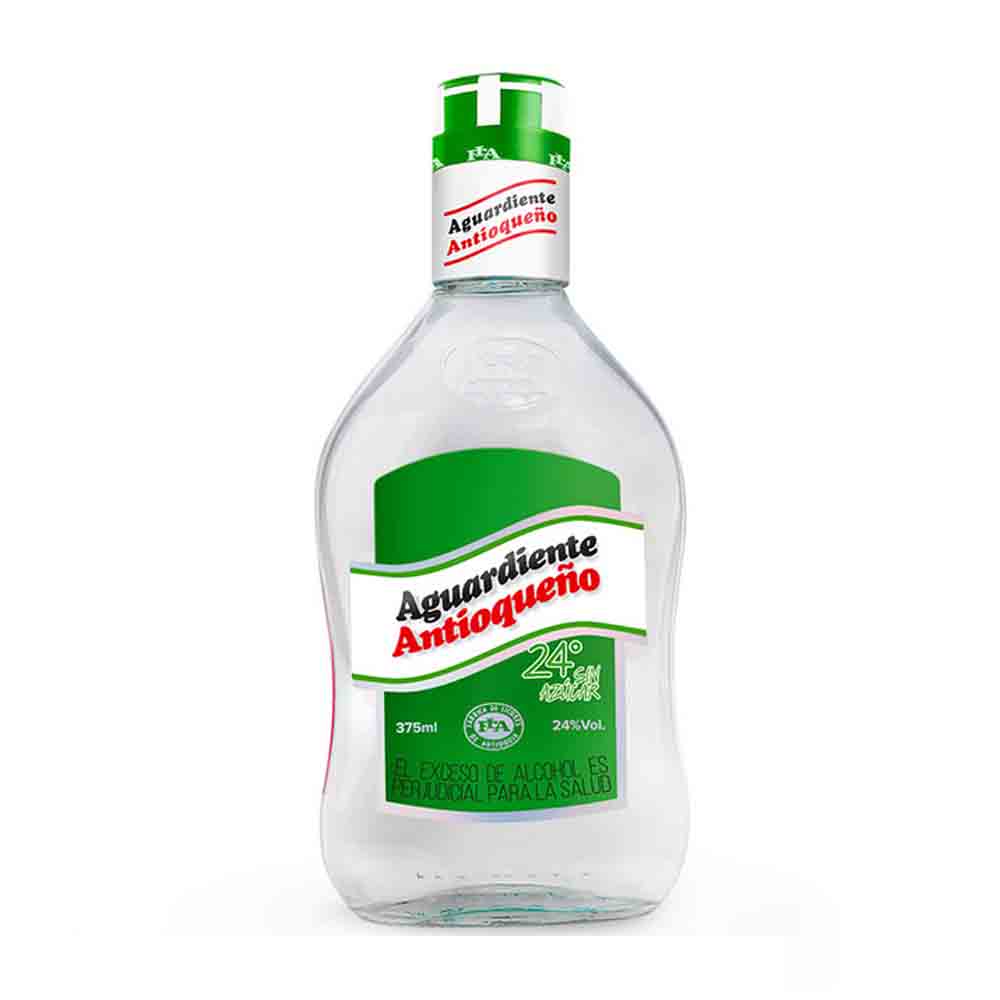 Aguardiente antioqueño verde 375ml - Licores Mayorista